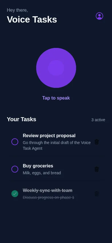 Voice Task Agent