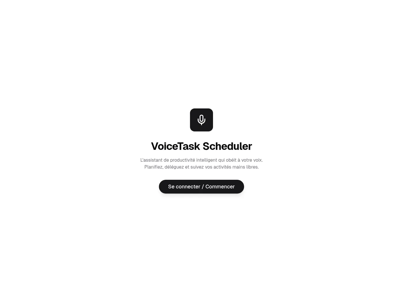 Voice Task Scheduler
