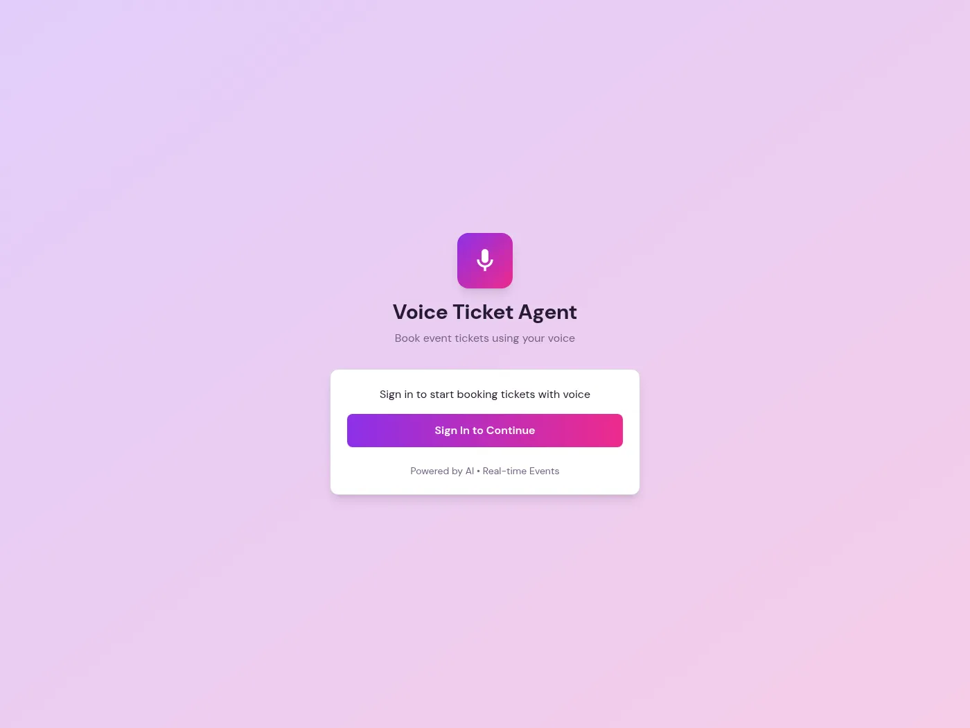 Voice Ticket Agent