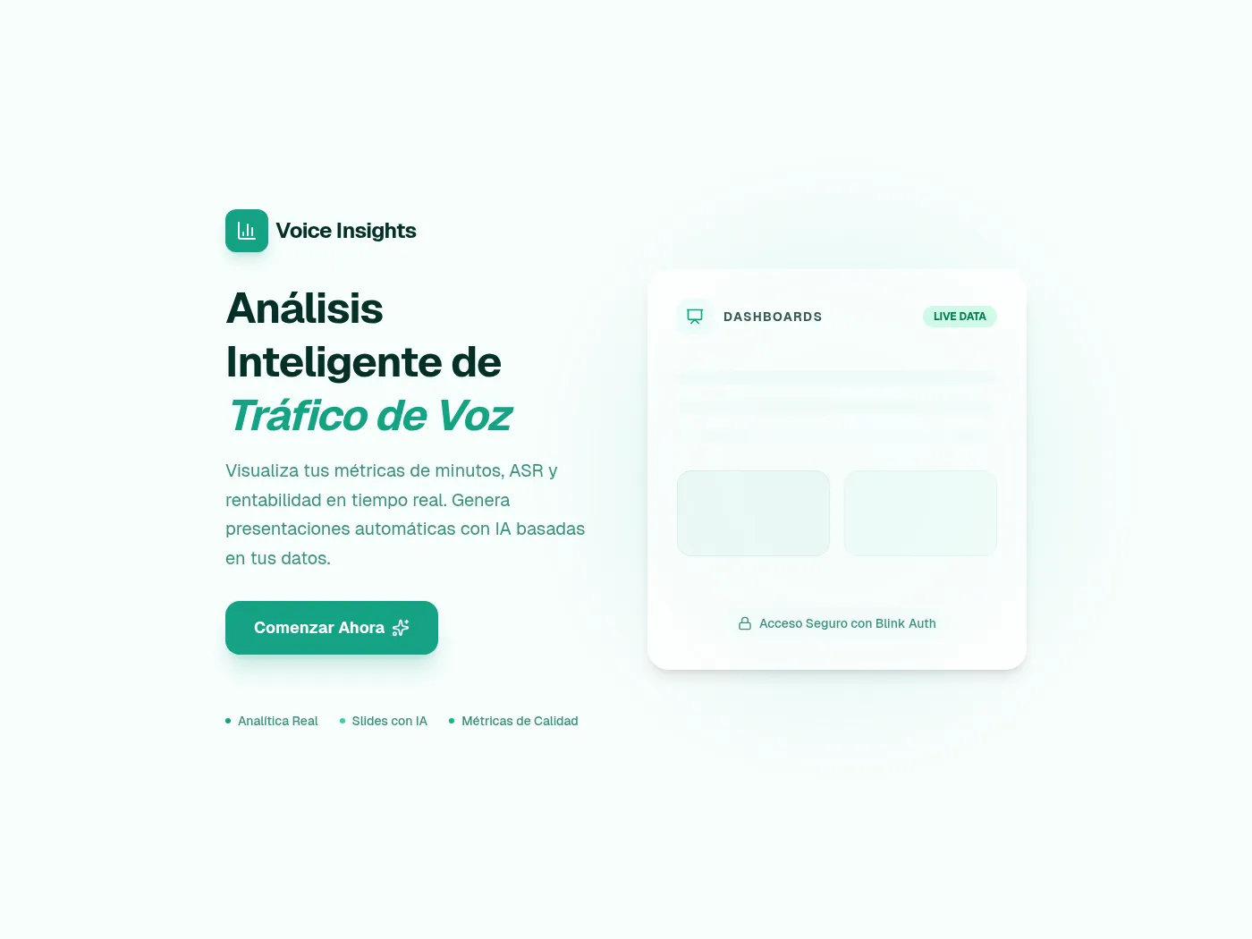 Voice Traffic Insights