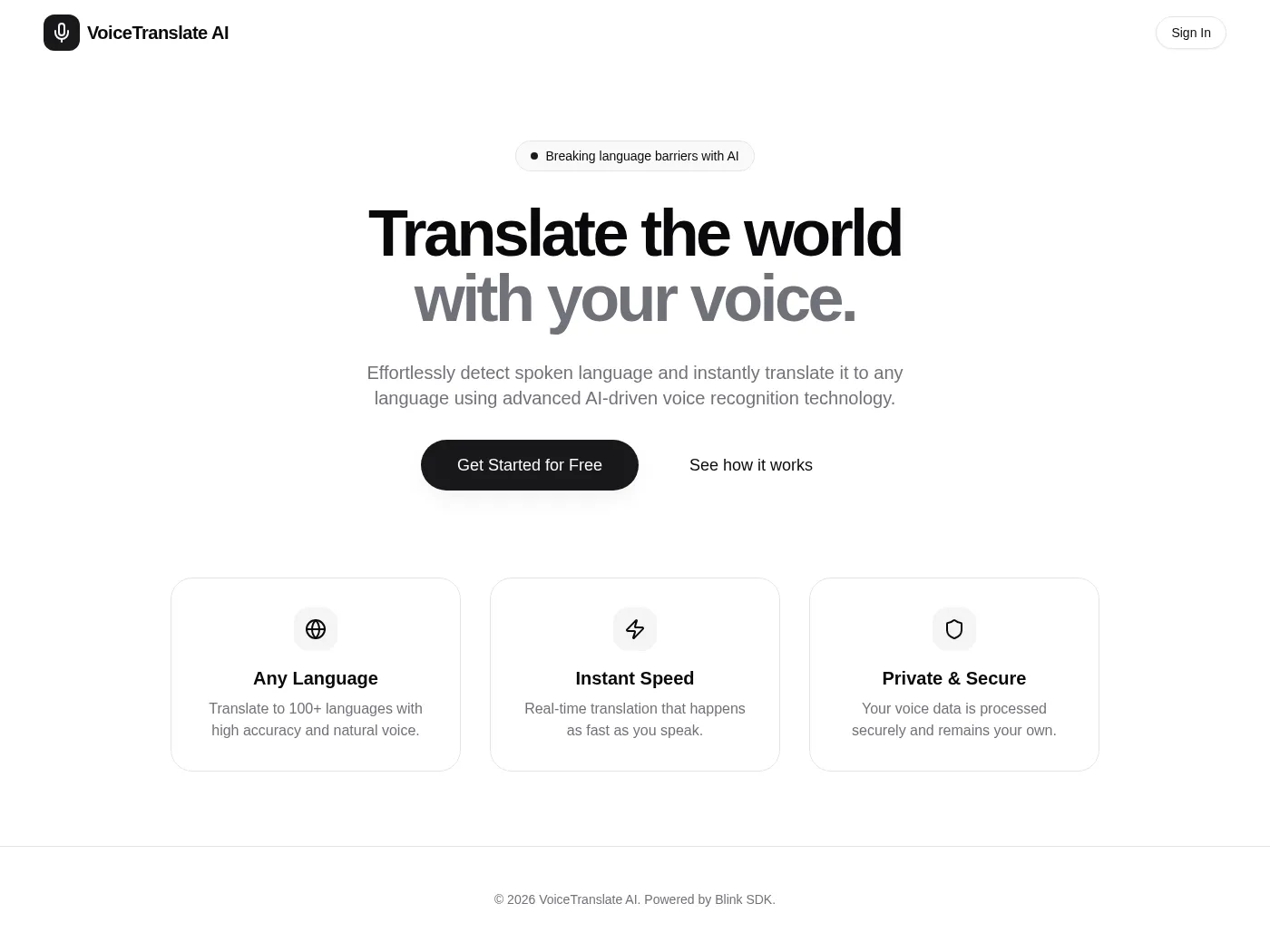 Voice Translate AI