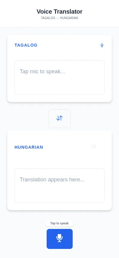 Tagalog-Hungarian Voice Translator