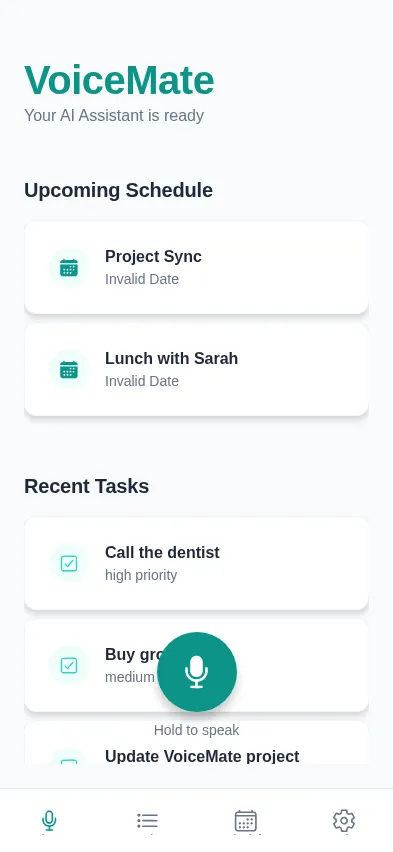 VoiceMate Assistant