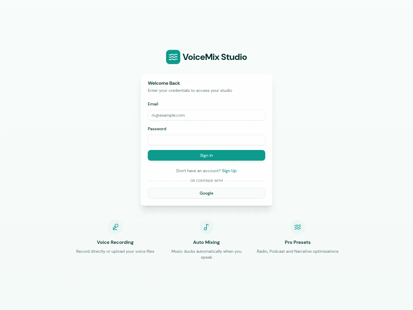 VoiceMix Studio