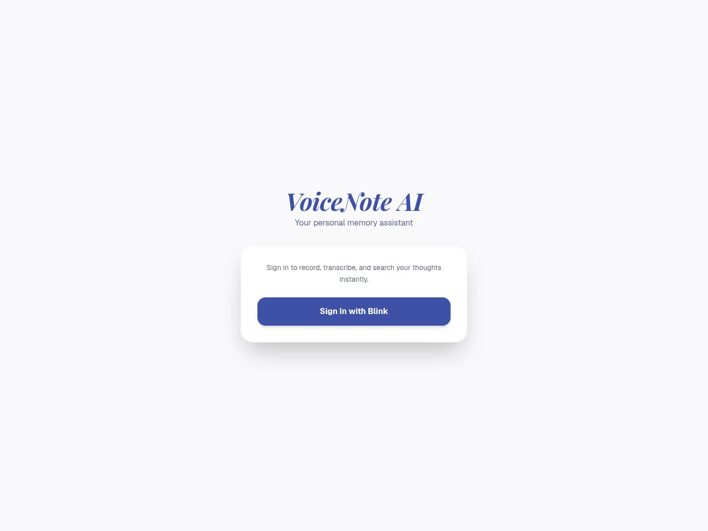 VoiceNote AI Assistant