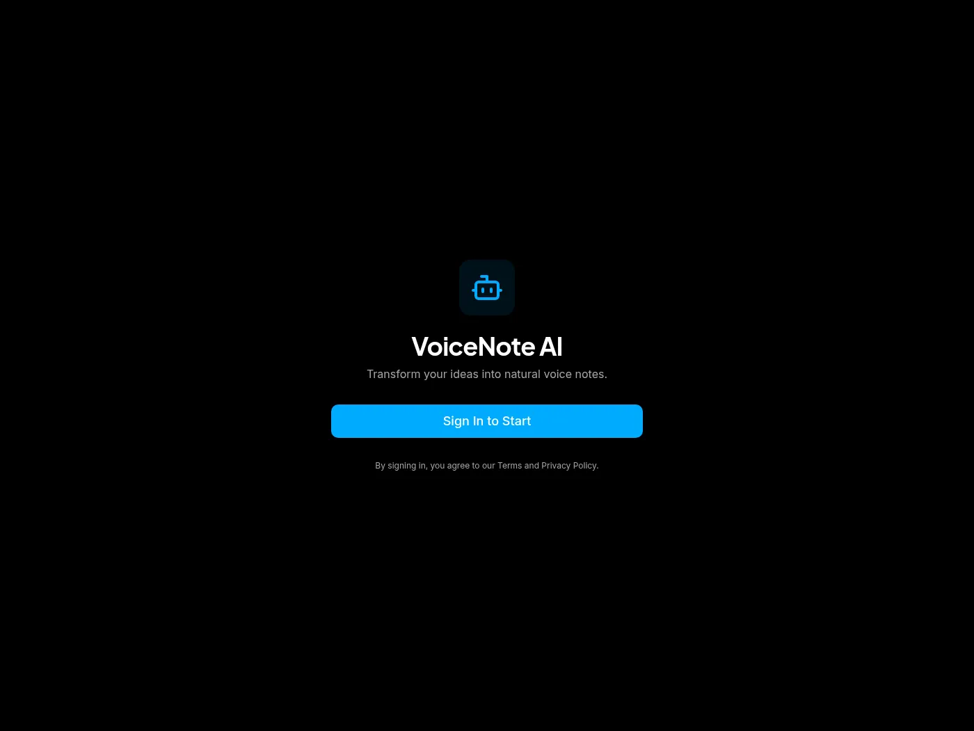 VoiceNote AI SaaS