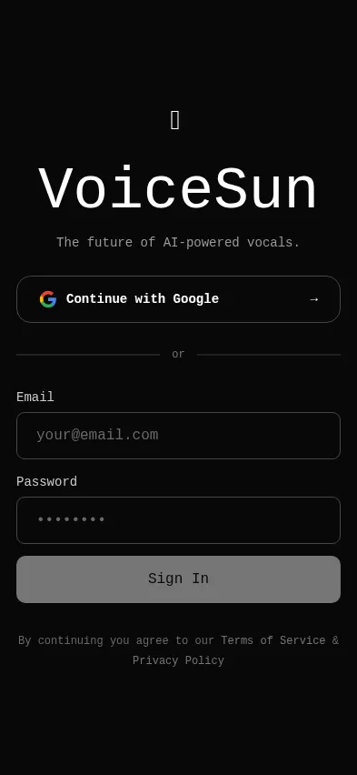 VoiceSun Music Clone