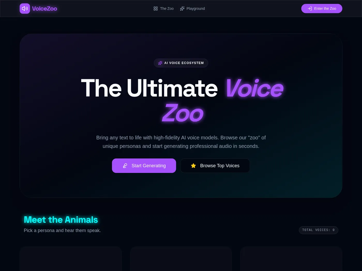 VoiceZoo Clone