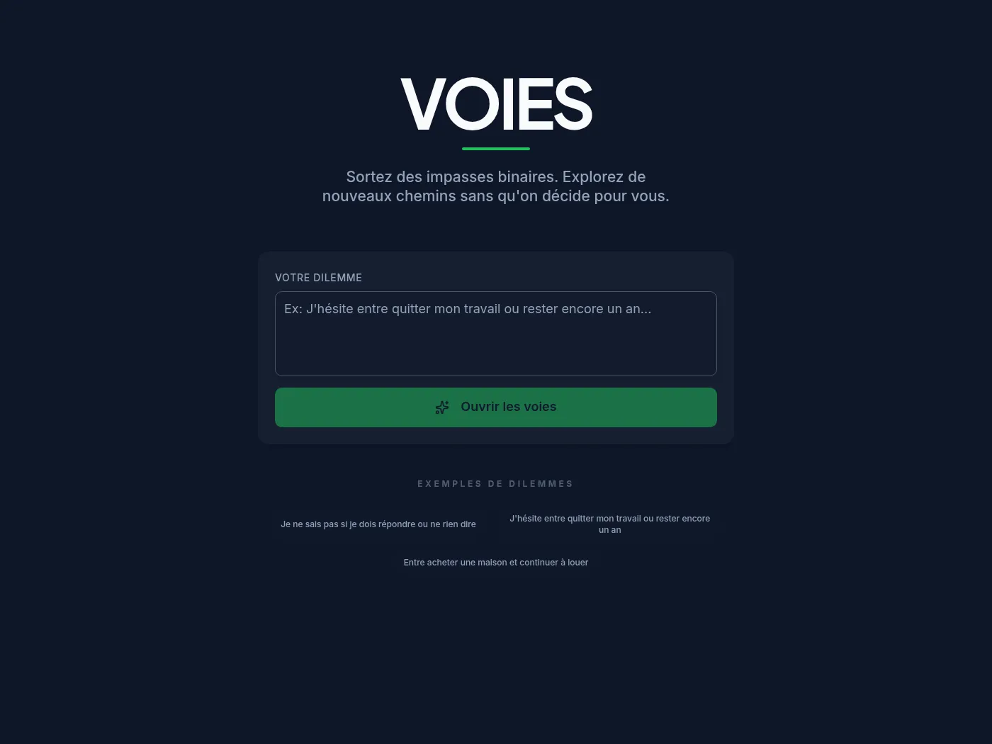 Voies Decision Unlocker