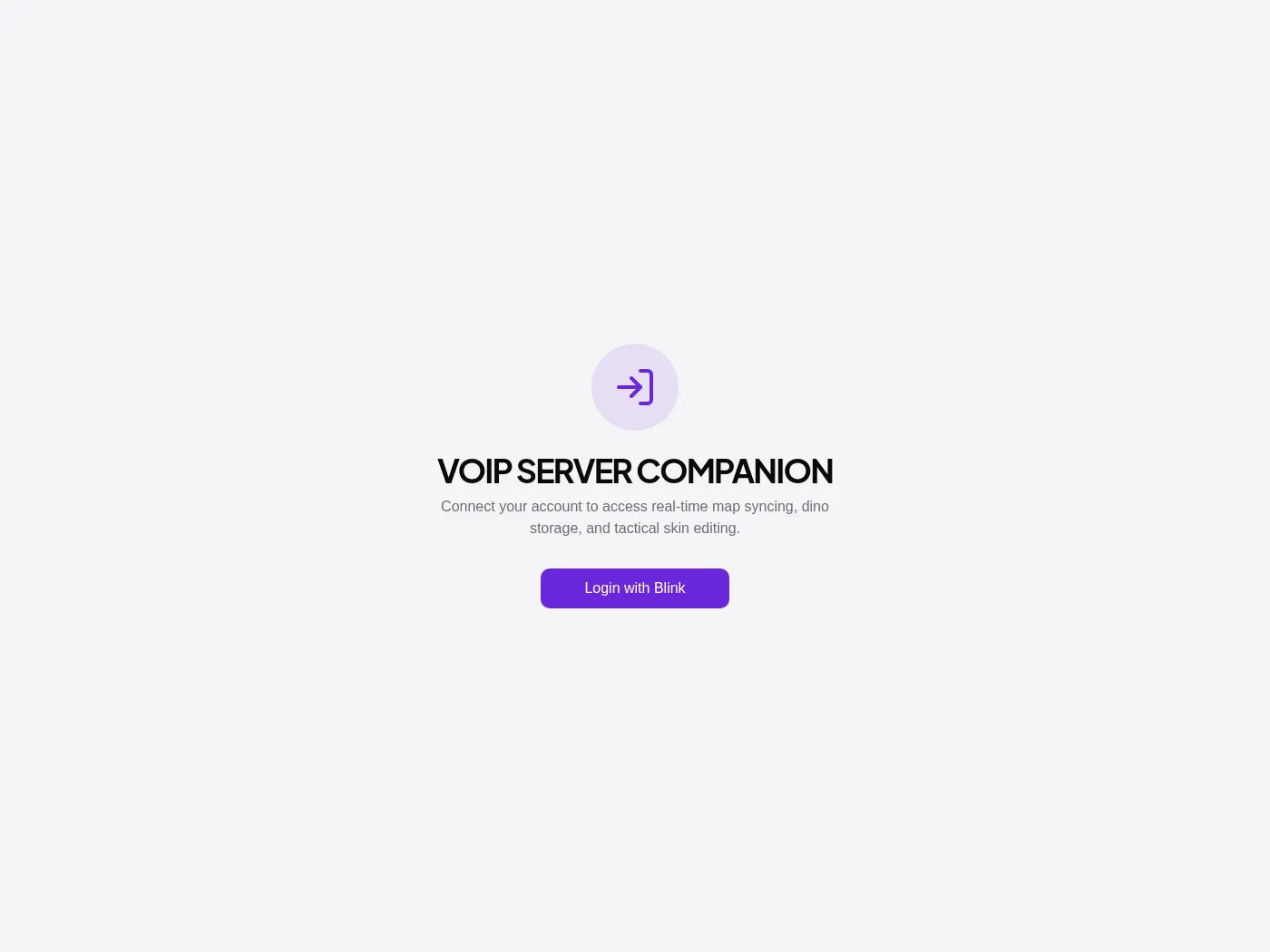 PaleoLyfe Server Companion