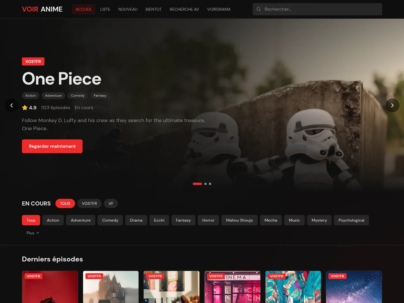 VoirAnime Web Clone