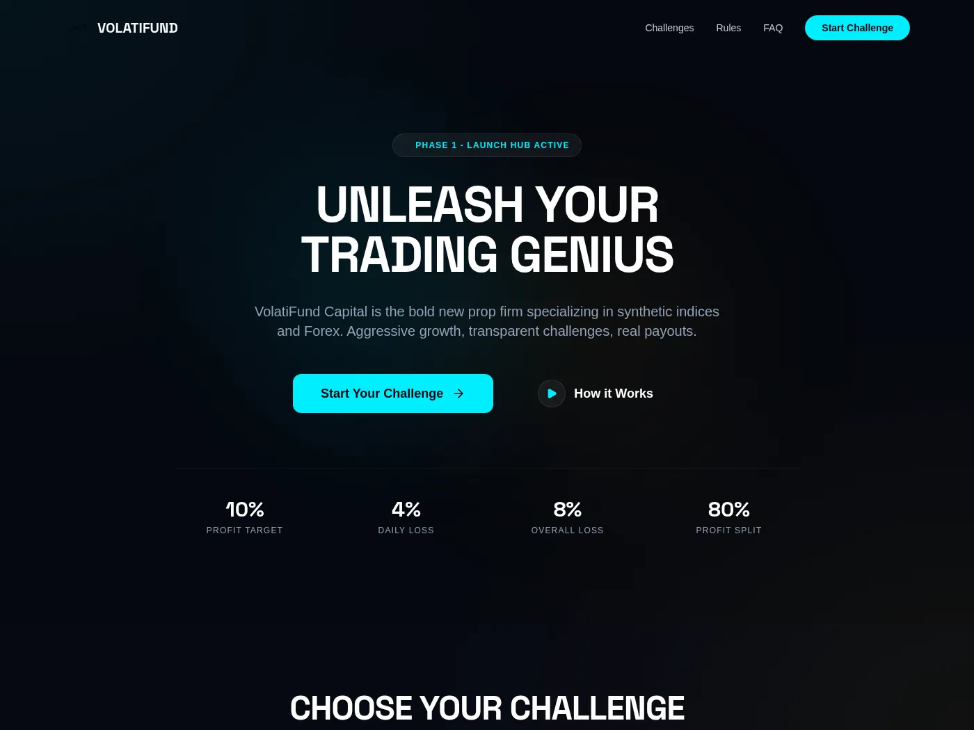 VolatiFund Launch Hub