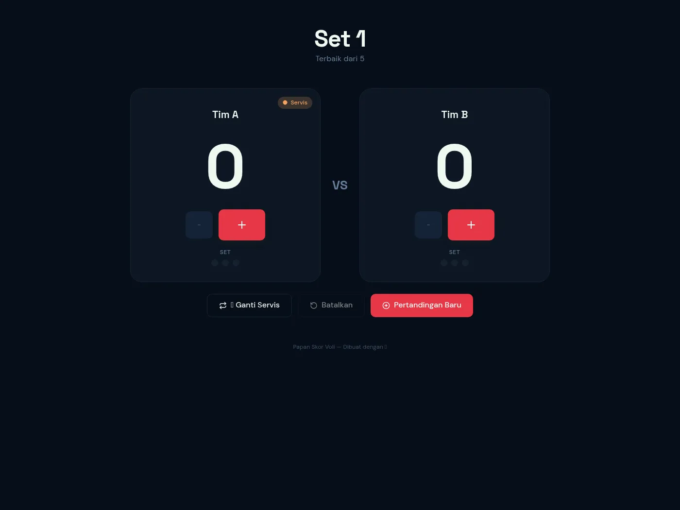 Voli Scoreboard Web