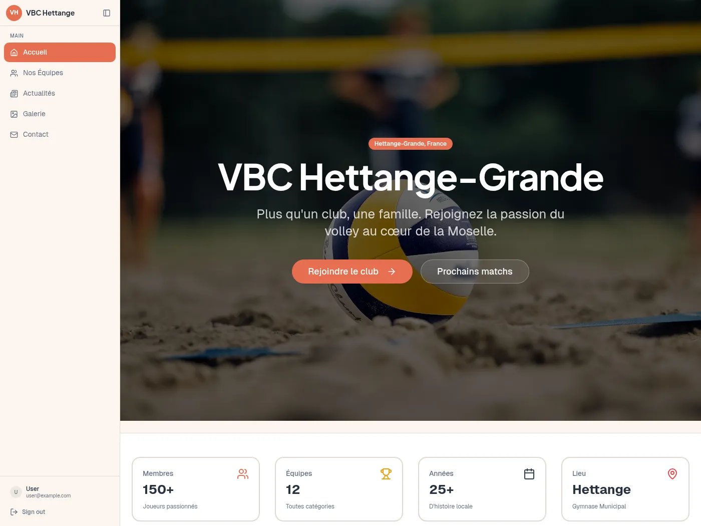 Volley Het Club Site