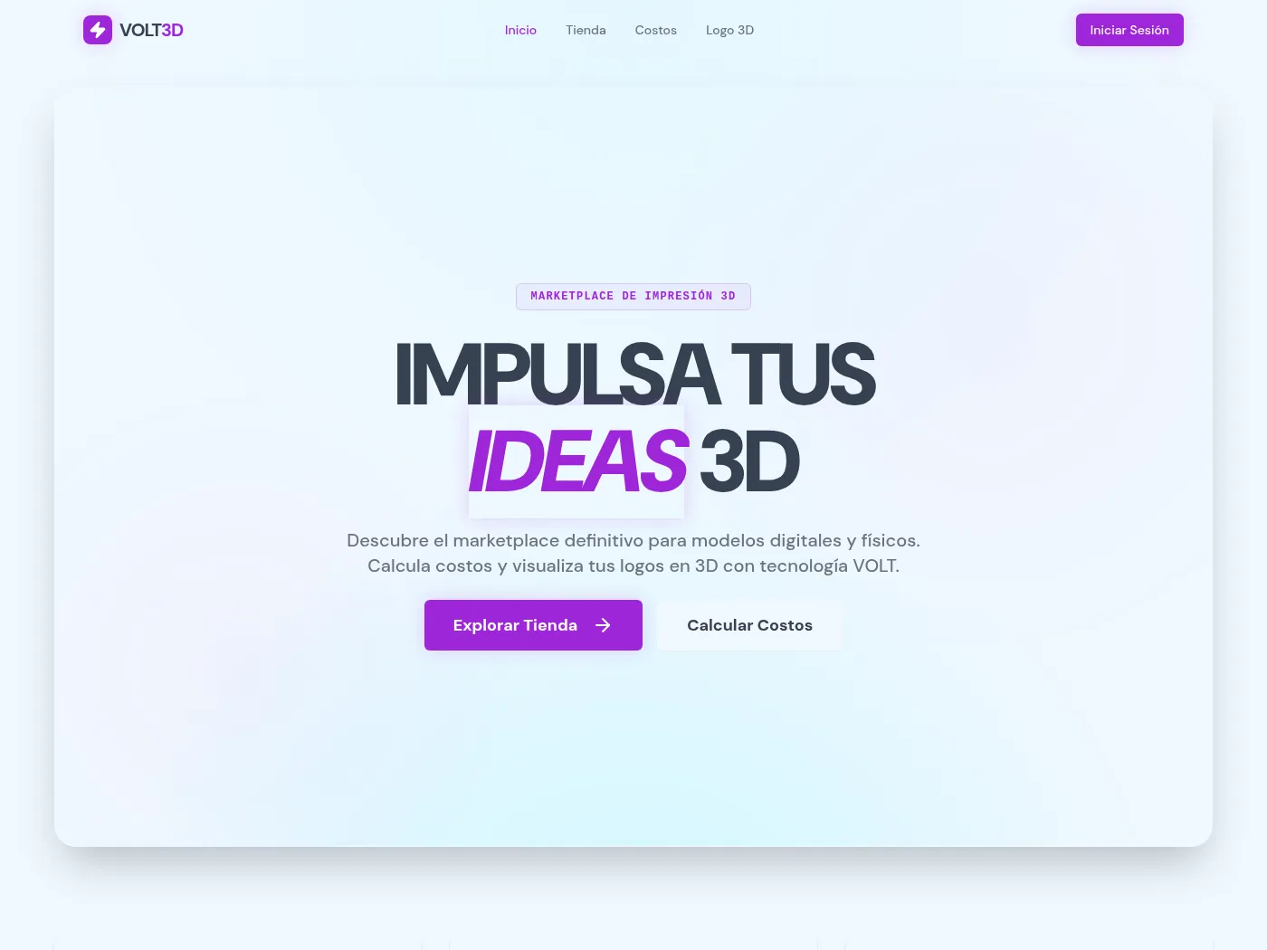 Volt 3D Marketplace