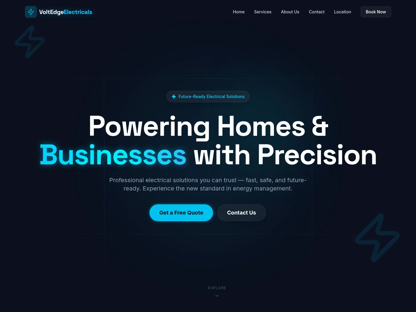 VoltEdge Portfolio Site