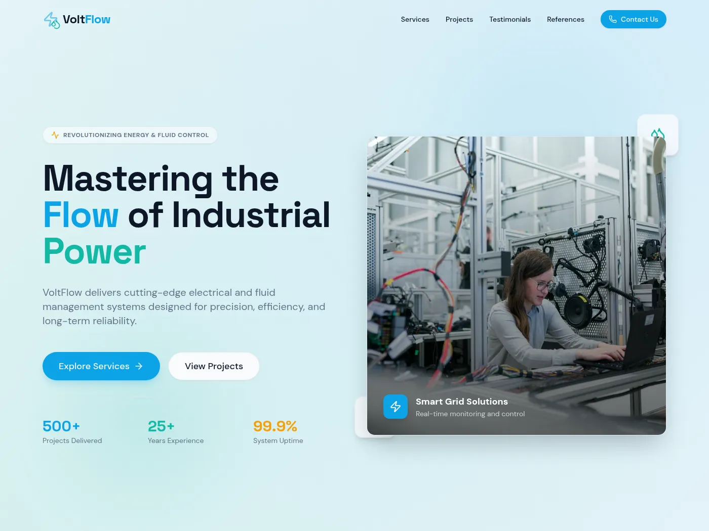 VoltFlow Company Web