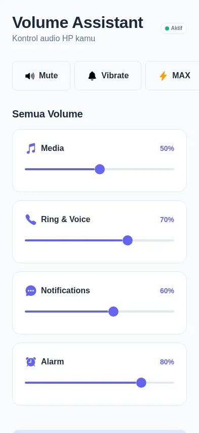 Volume Assistant App