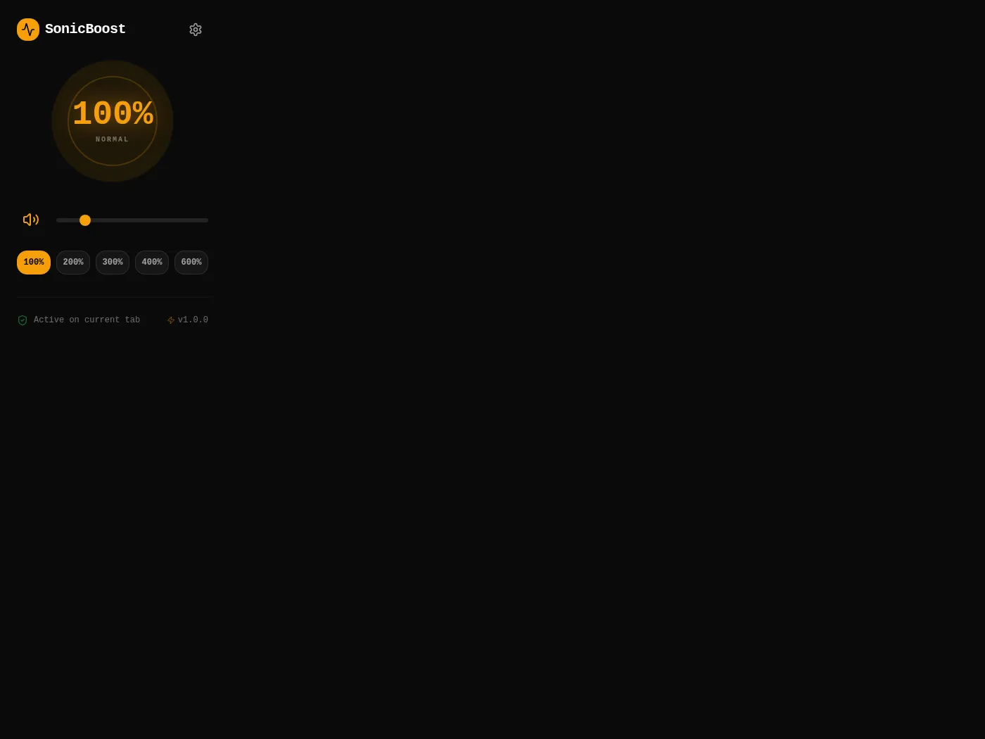 Volume Boost Extension