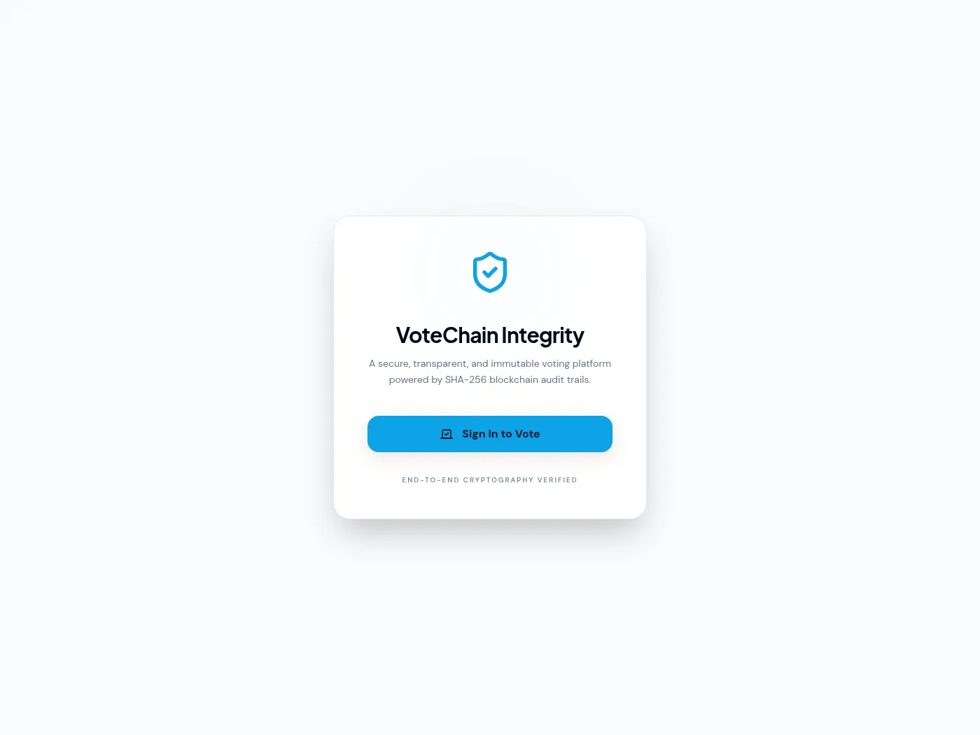 VoteChain Integrity Platform