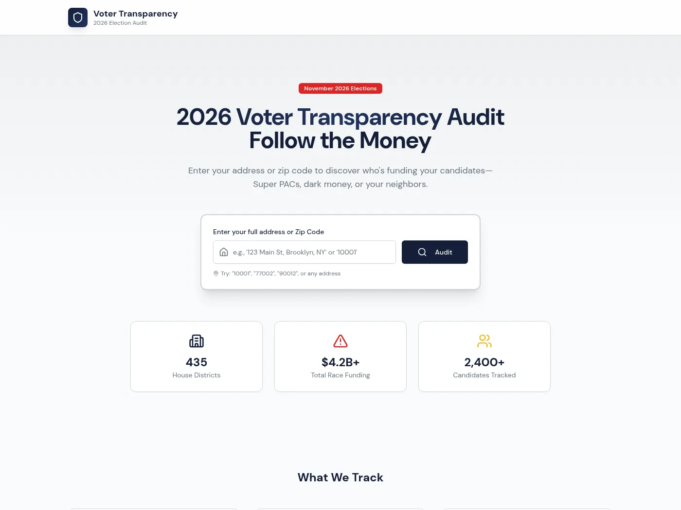 2026 Voter Transparency Audit