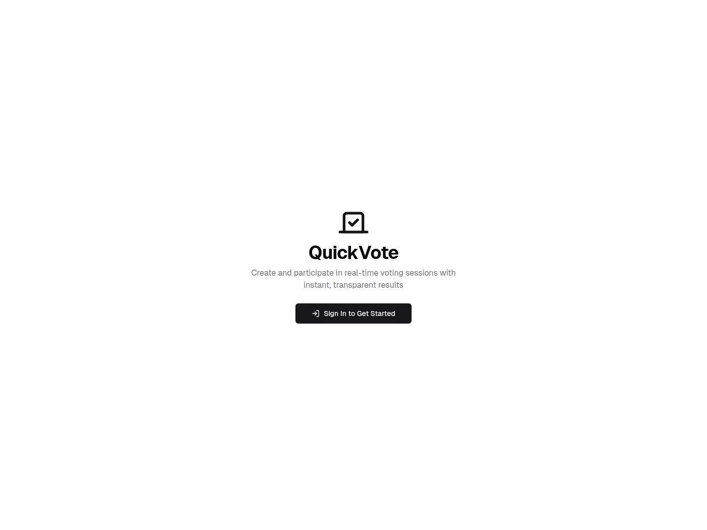 QuickVote Platform
