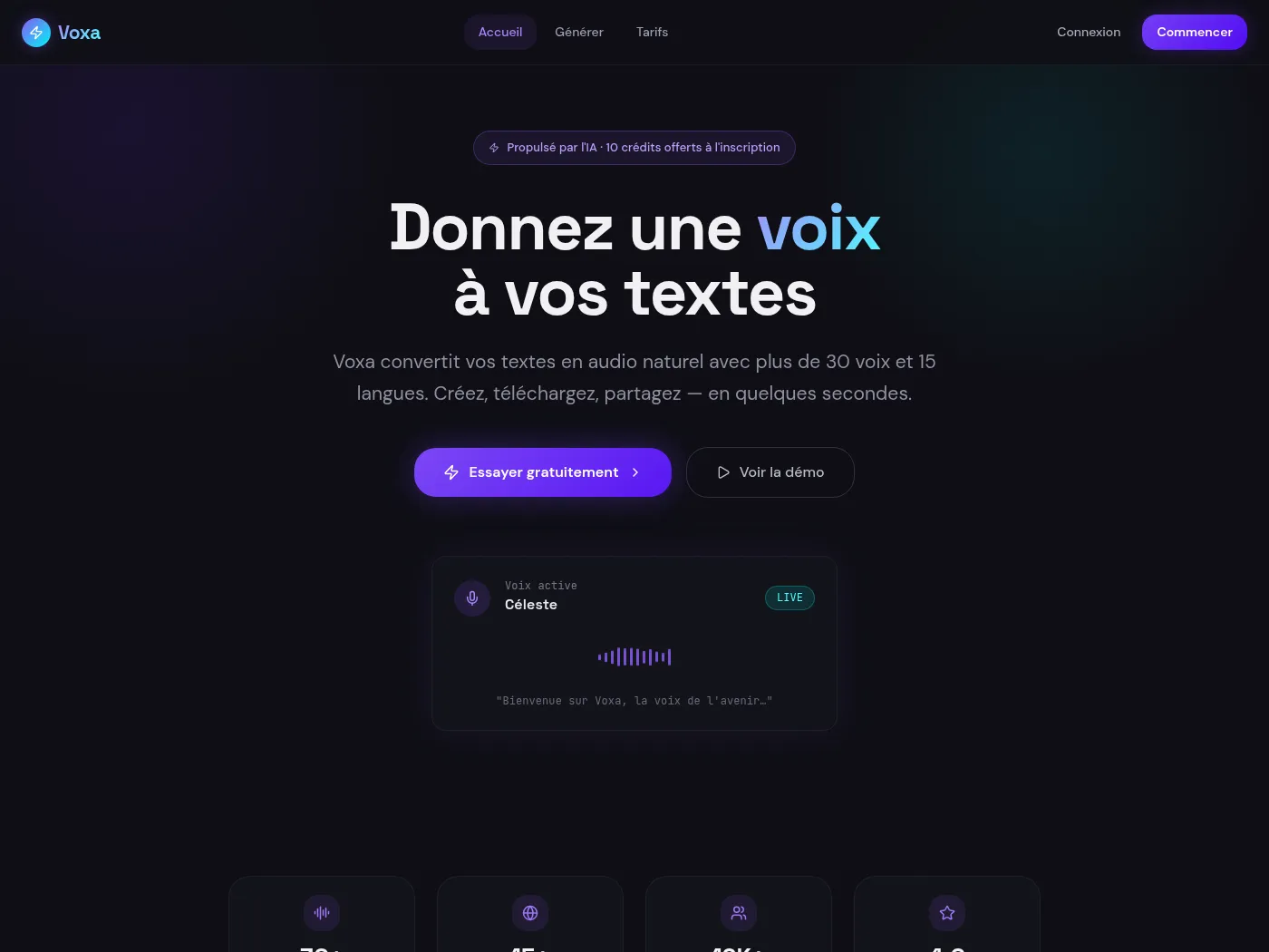 Voxa TTS Platform