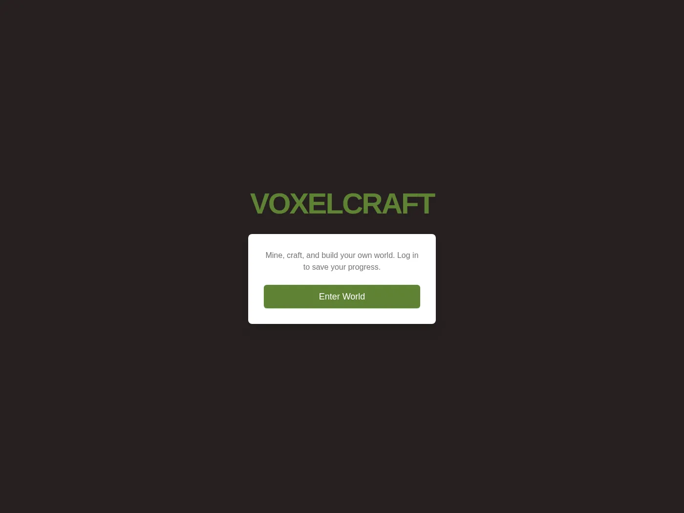 VoxelCraft Simulator