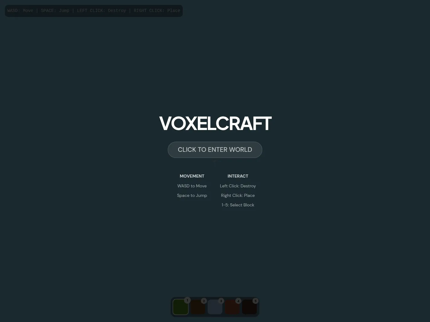 VoxelCraft Web