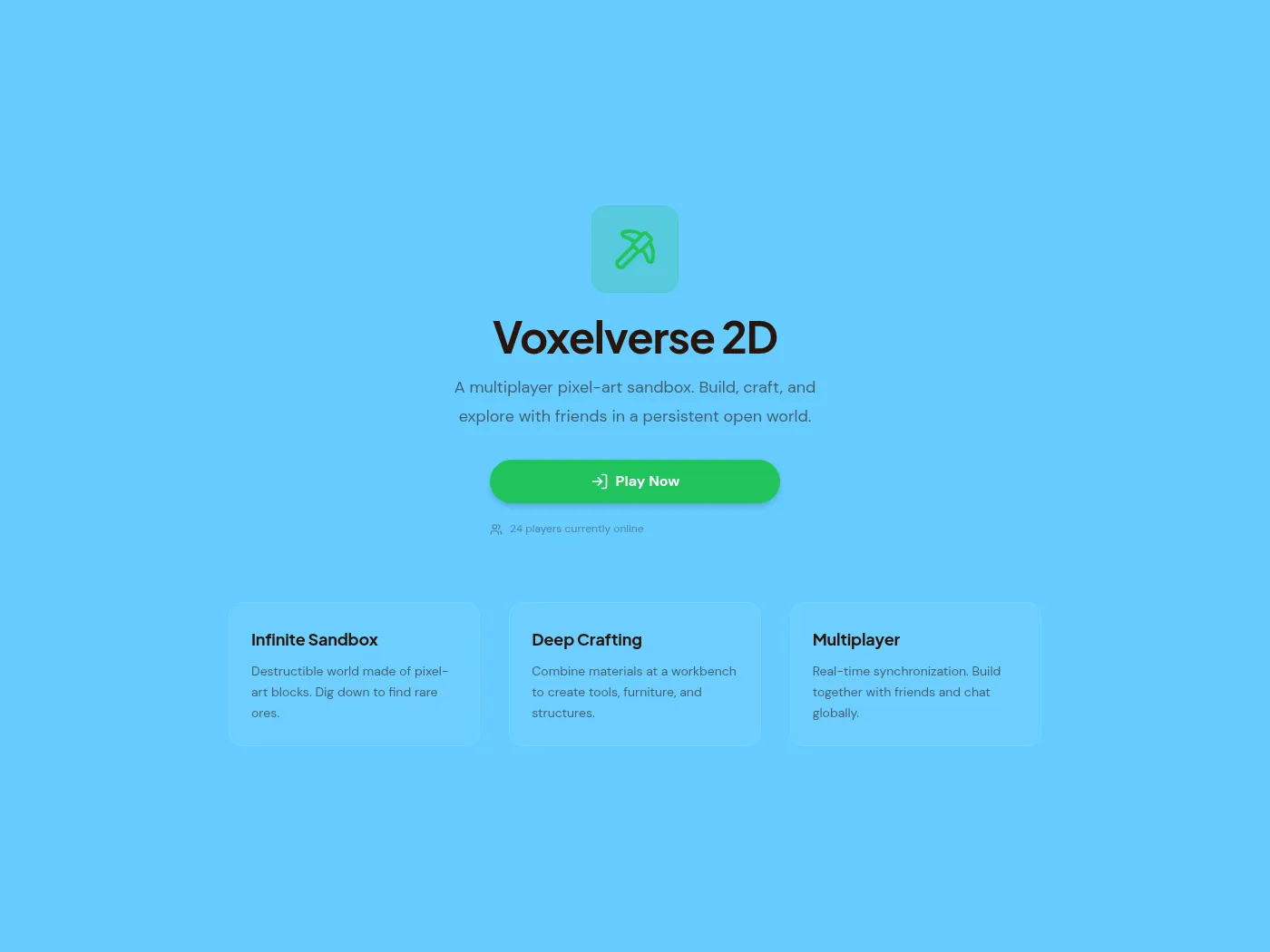 Voxelverse 2D Sandbox