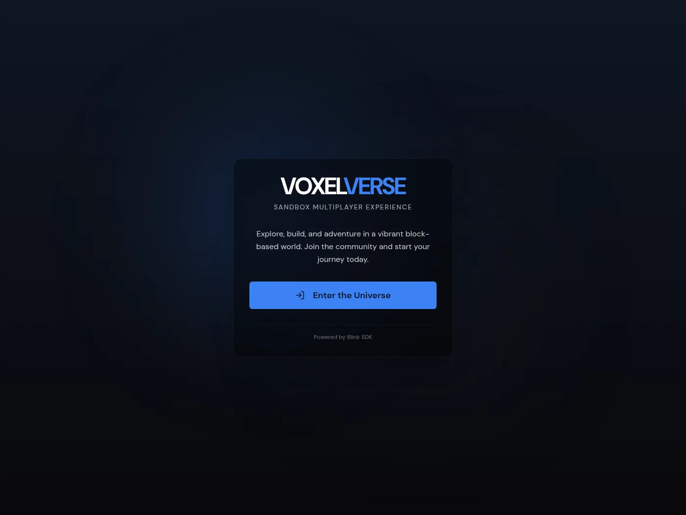 VoxelVerse Game