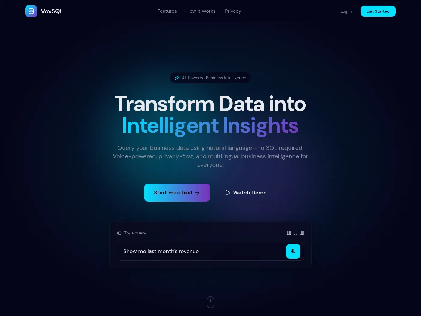 VoxSQL Insight AI