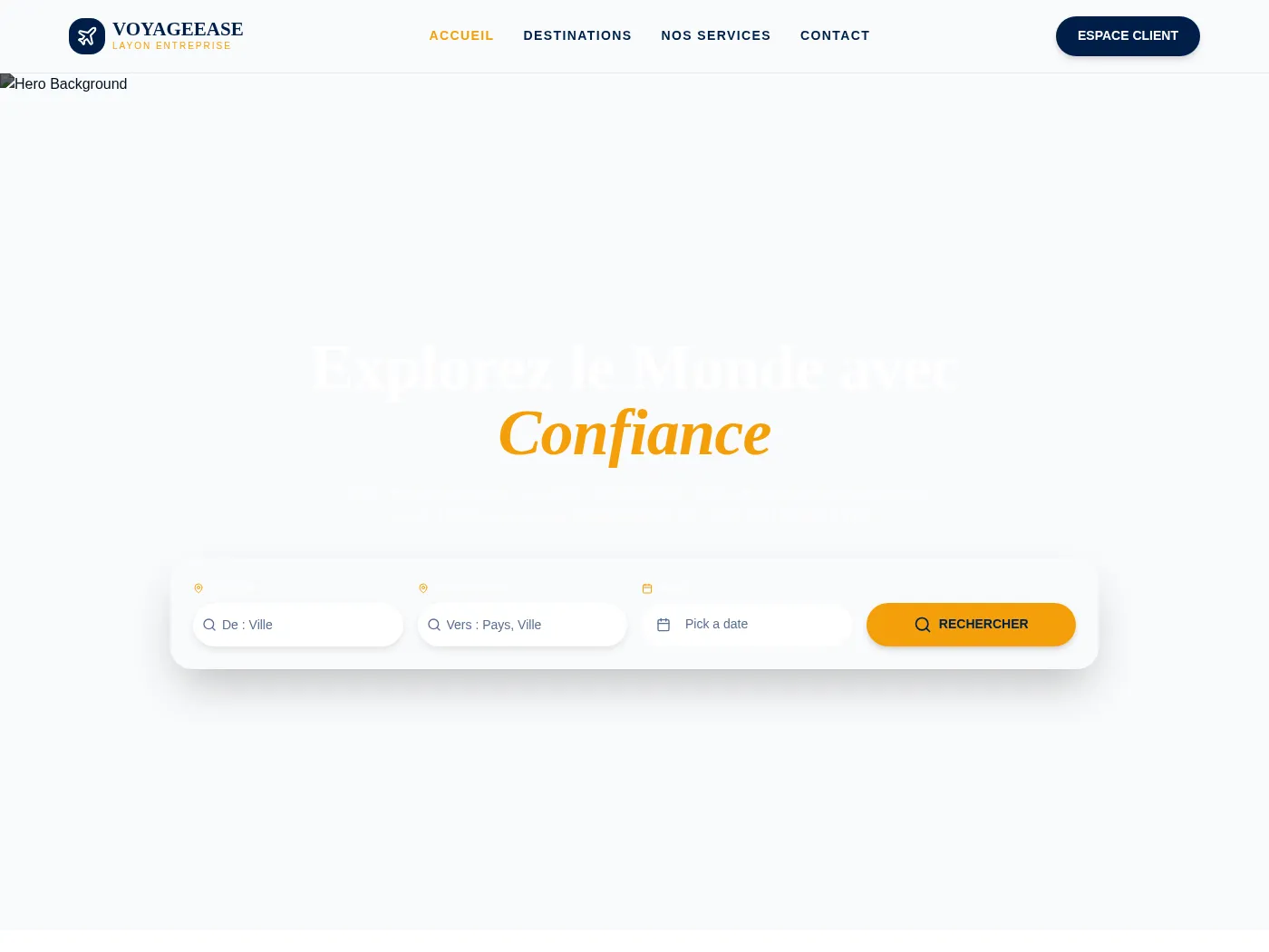 VoyageEase Web Portal