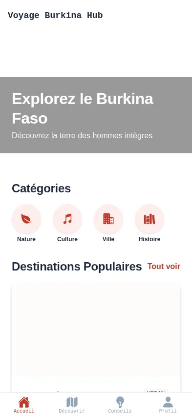 Voyage Burkina Hub