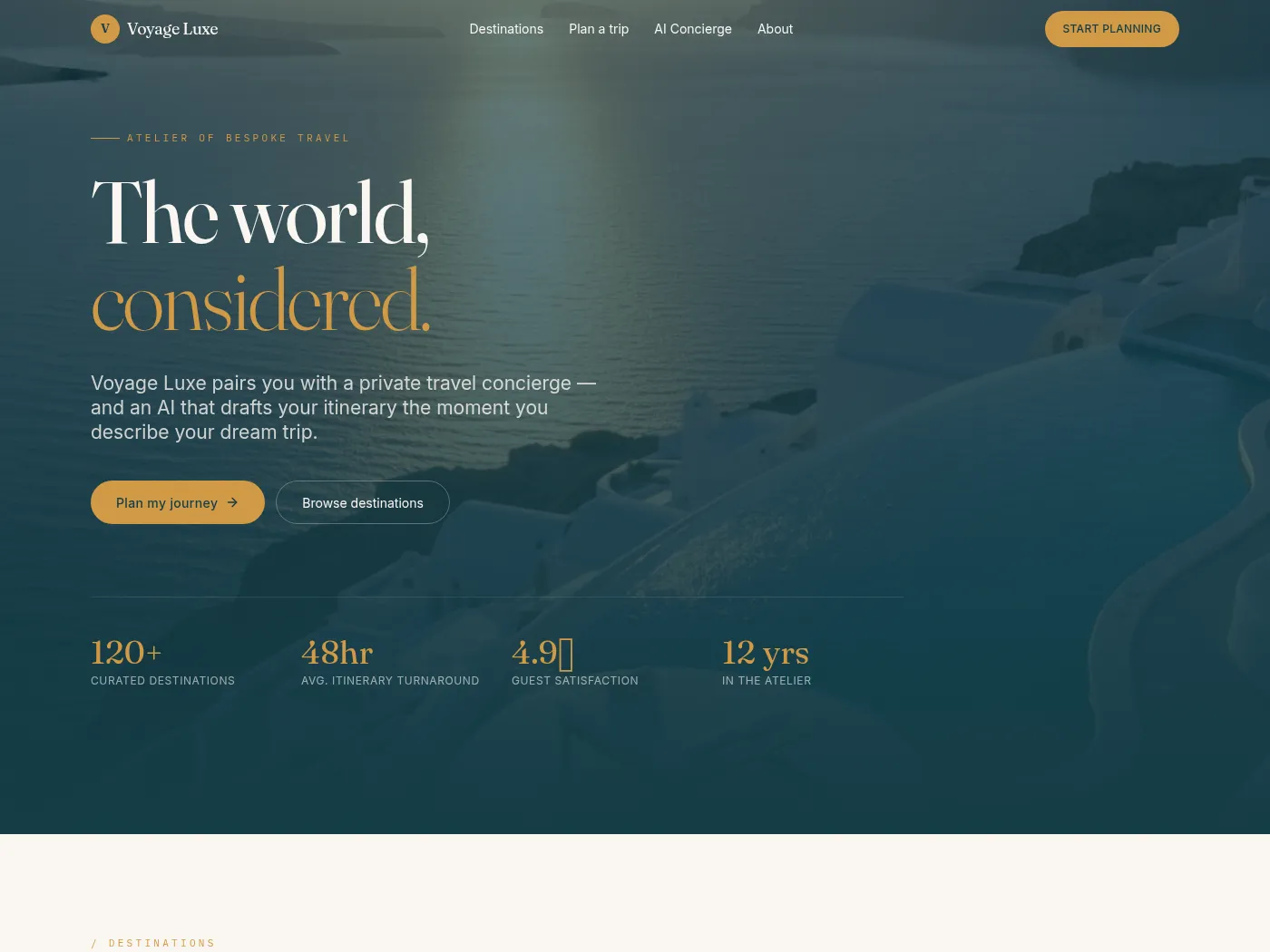 Voyage Luxe Platform
