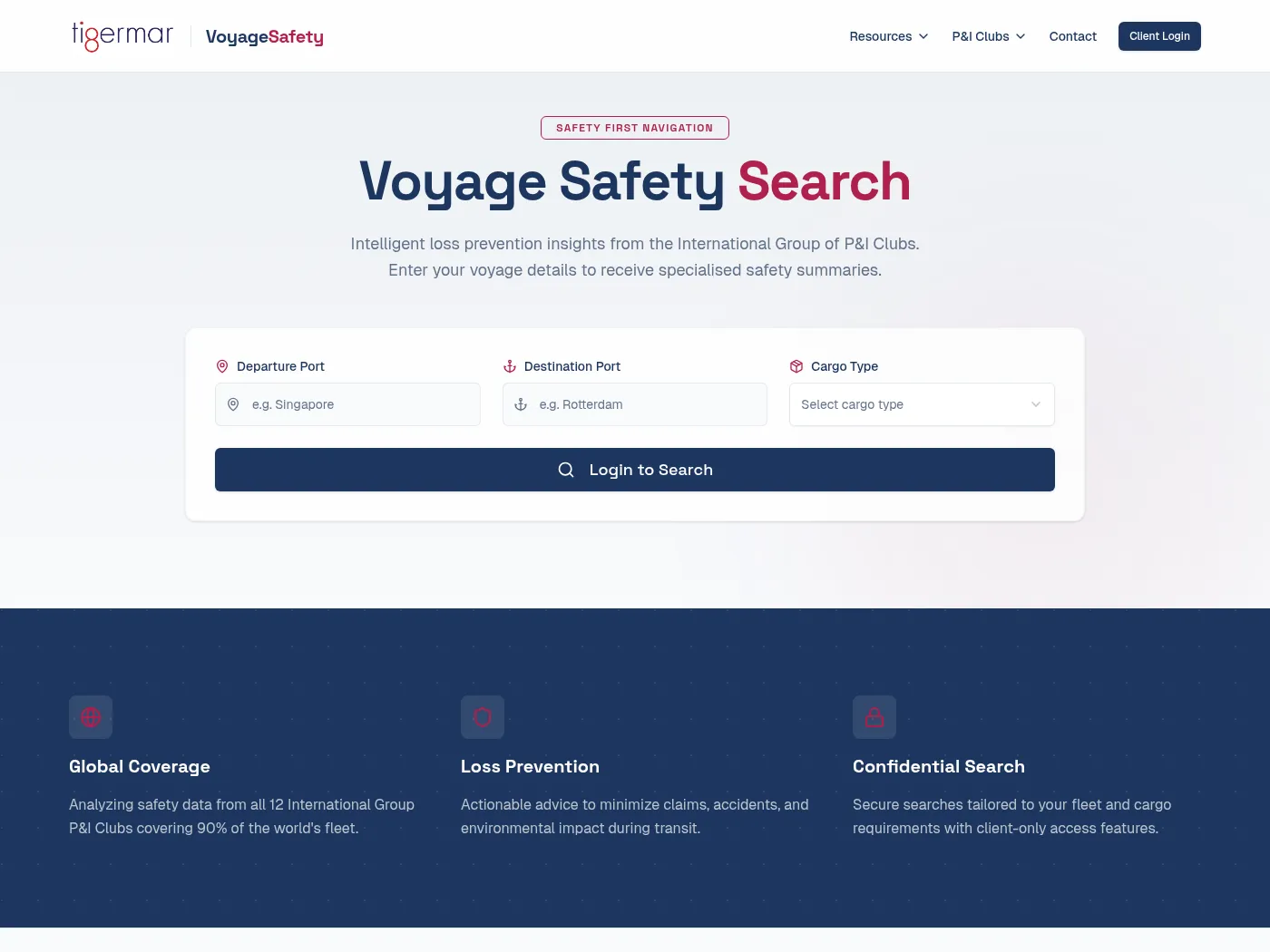 Voyage Safety Search