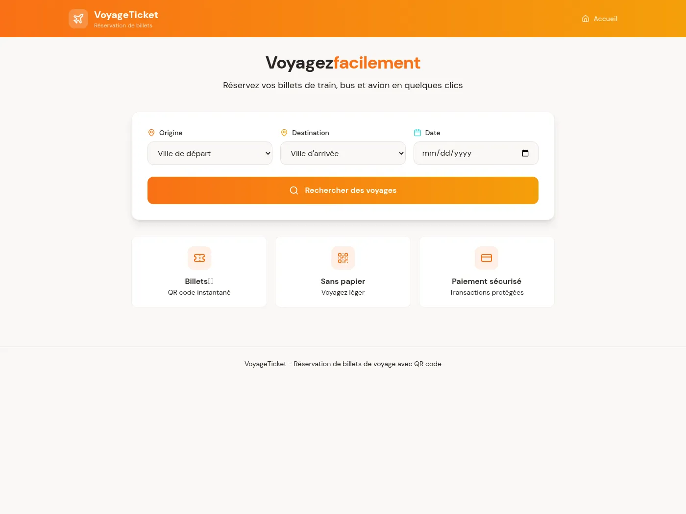 Voyage Ticket App