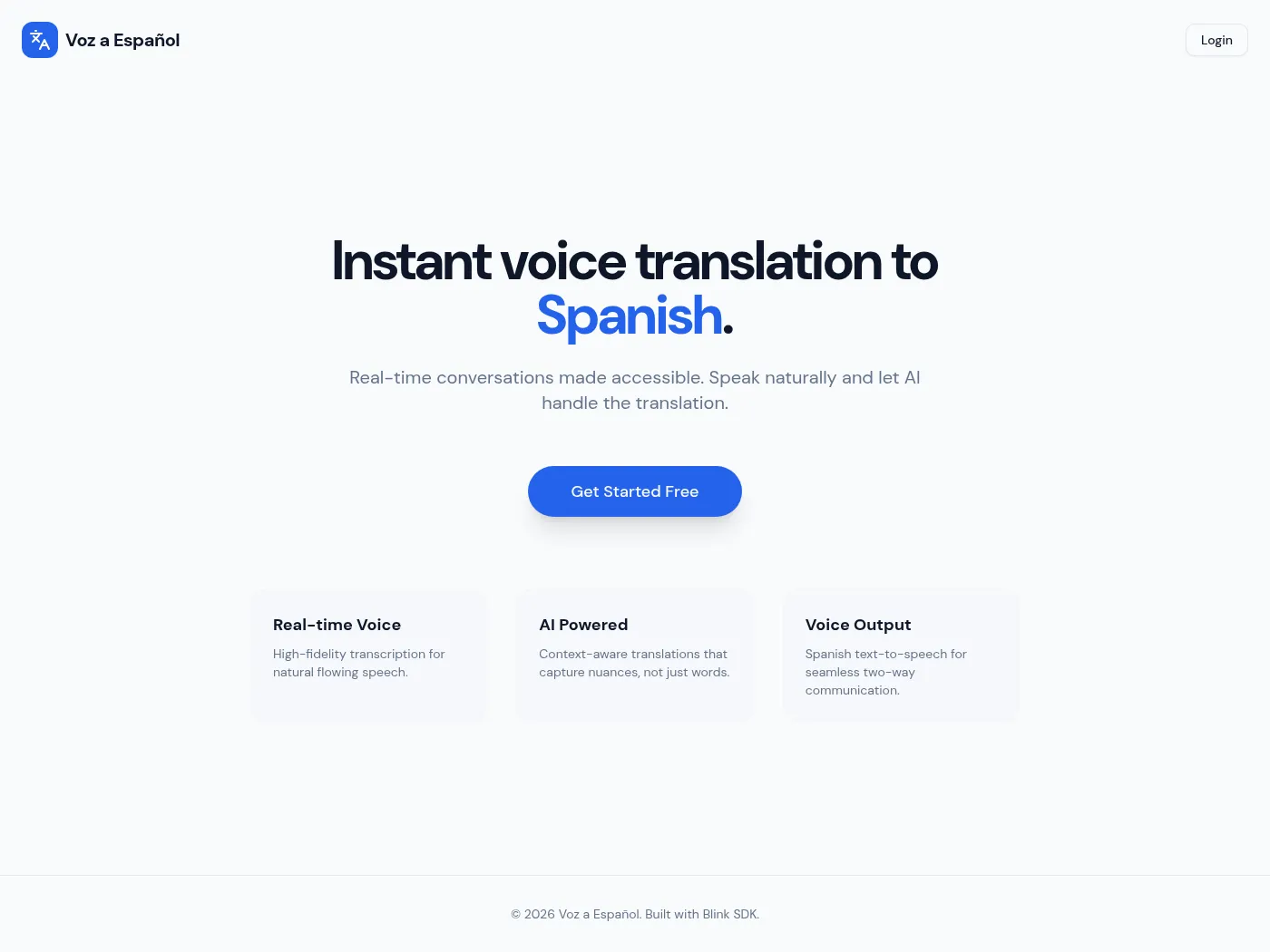 Voz a Español