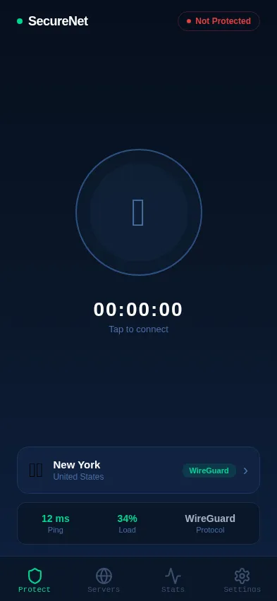 SecureNet VPN App