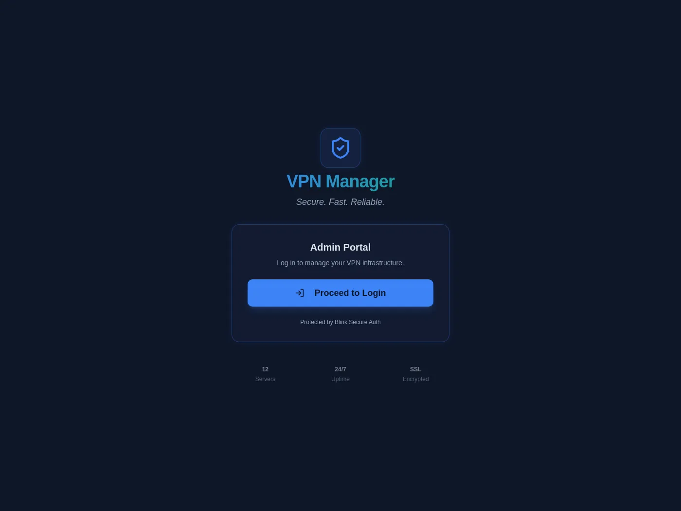 VPN Server Dashboard