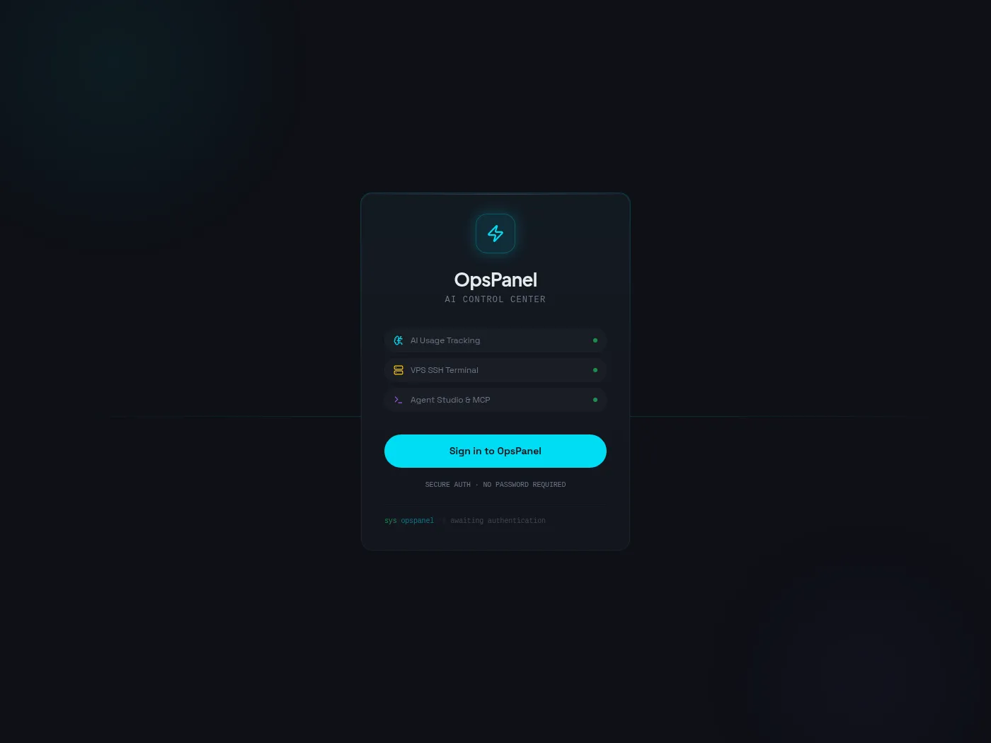 VPS AI Control Panel