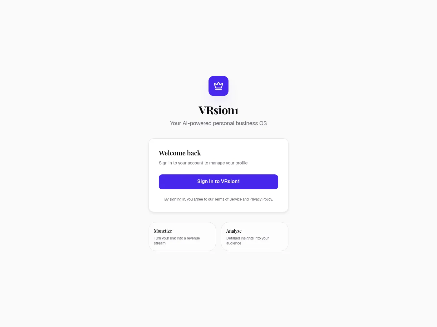 VRsion1 Business OS
