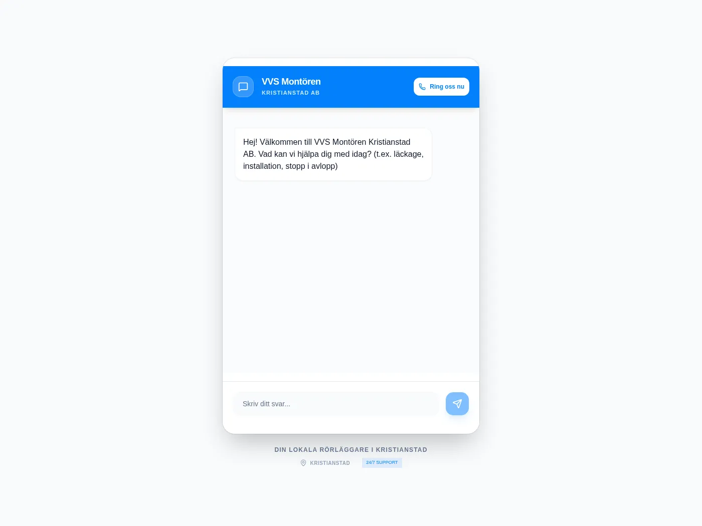 VVS AI Kundchat