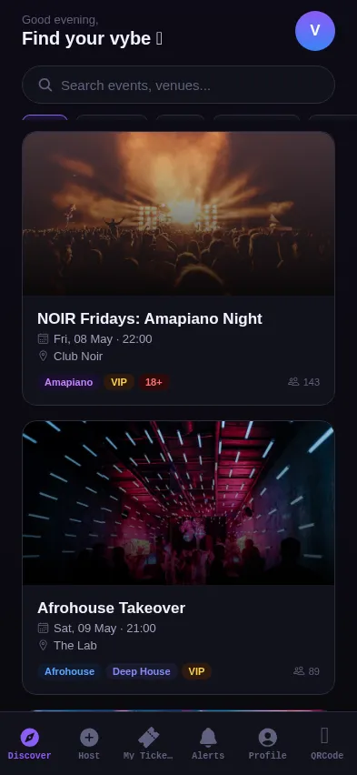 VYBE Nightlife Access