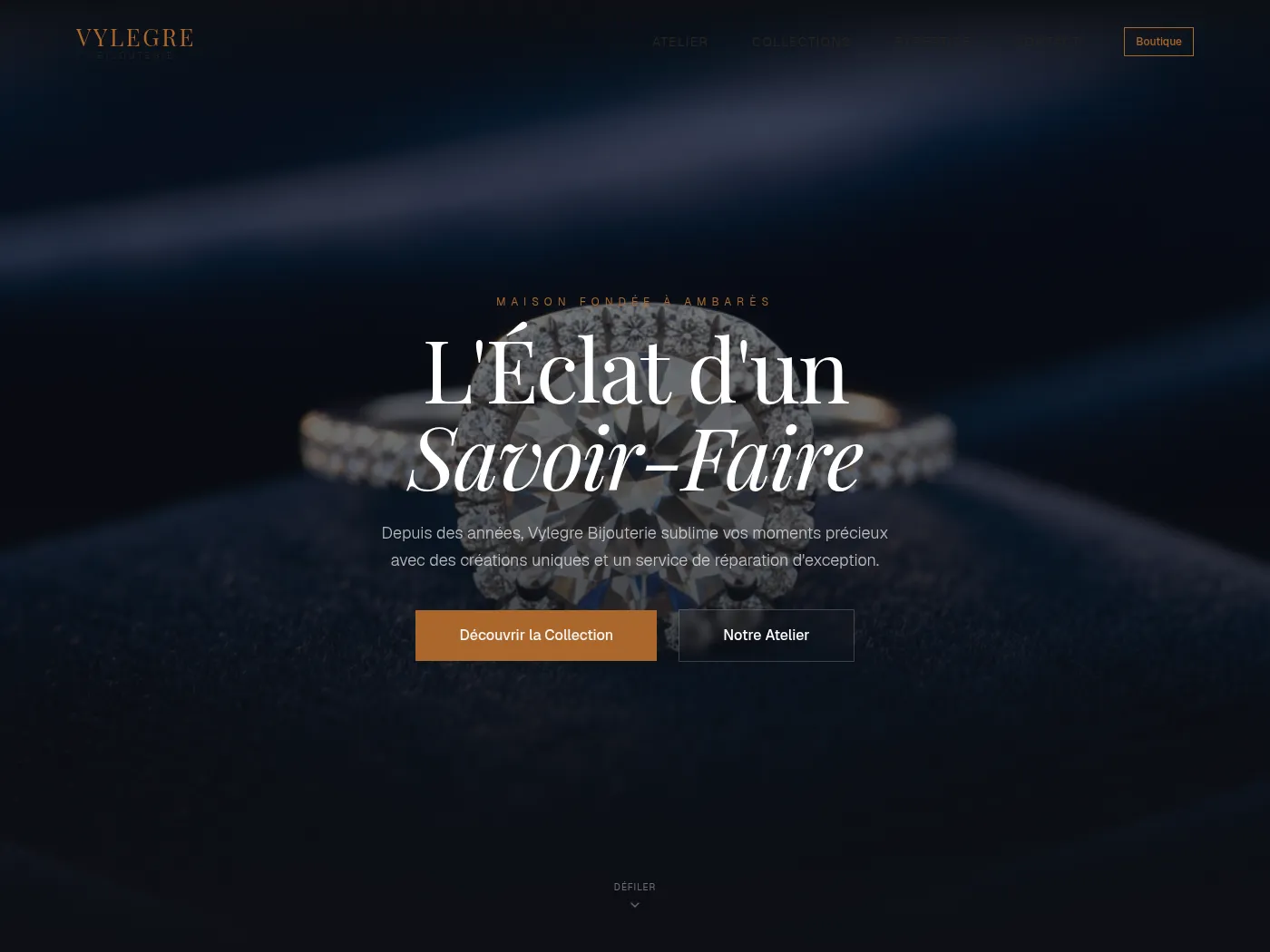 Vylegre Bijouterie Site