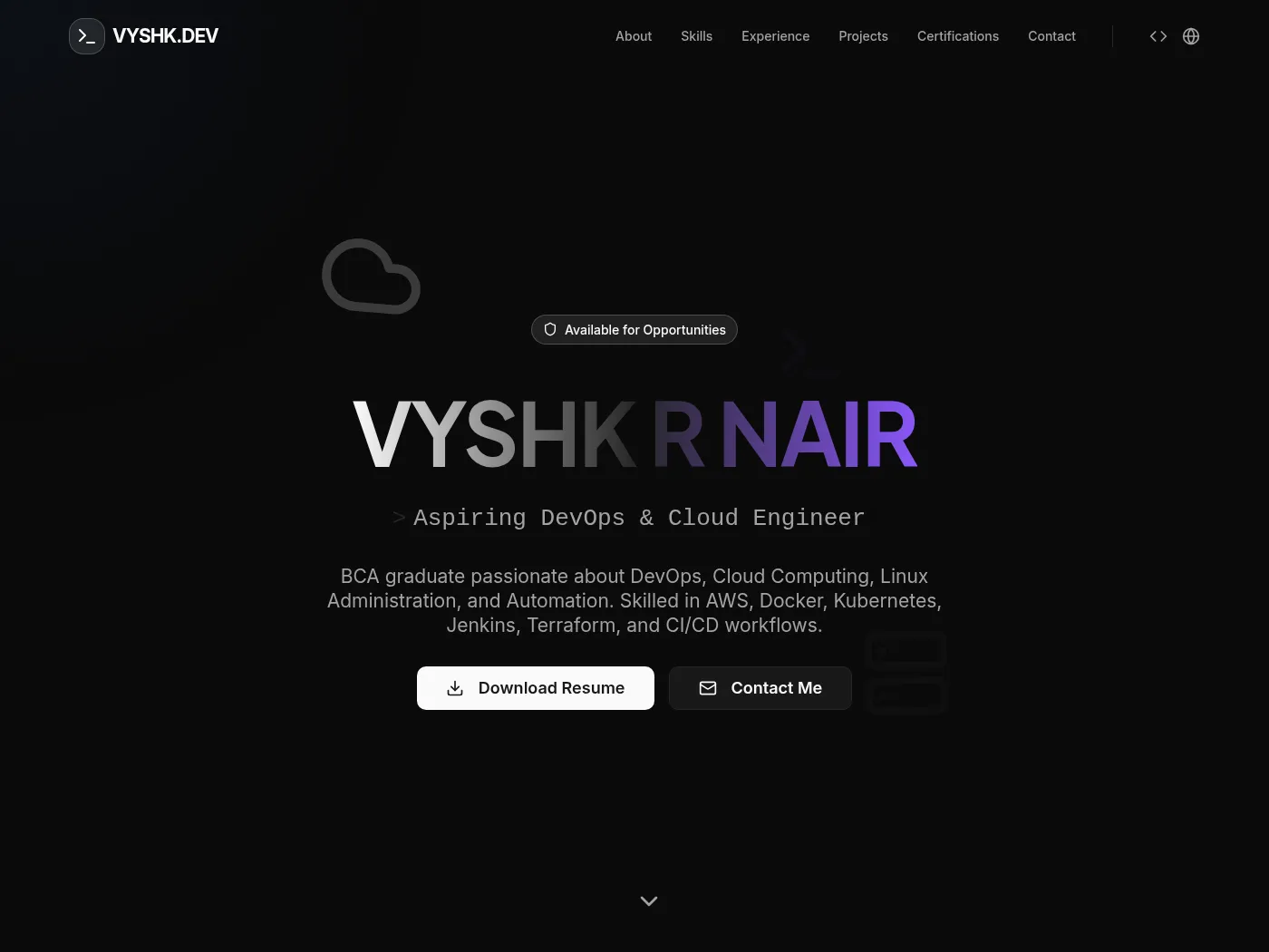 Vyshk Portfolio Pro