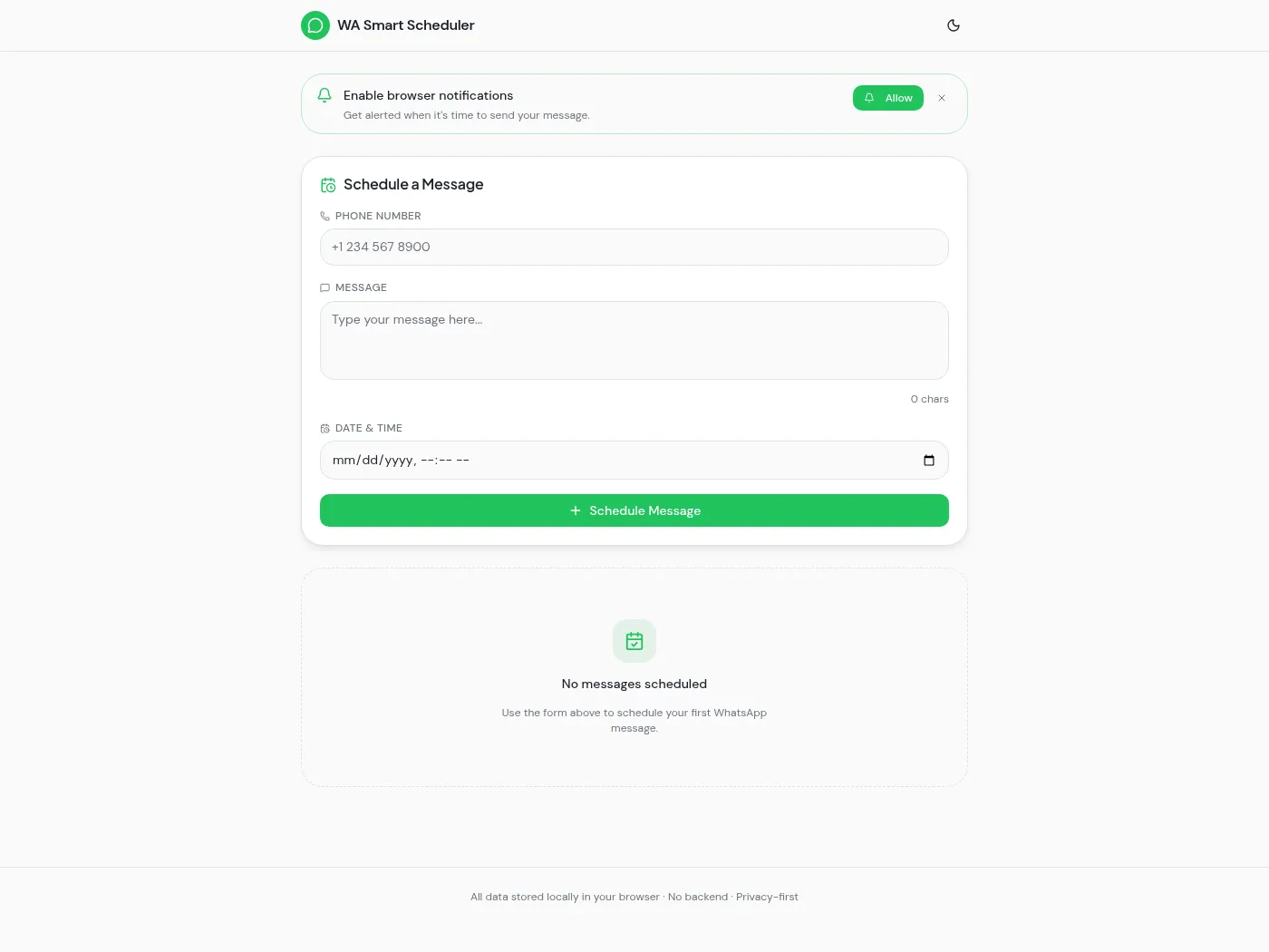 WhatsApp Smart Scheduler