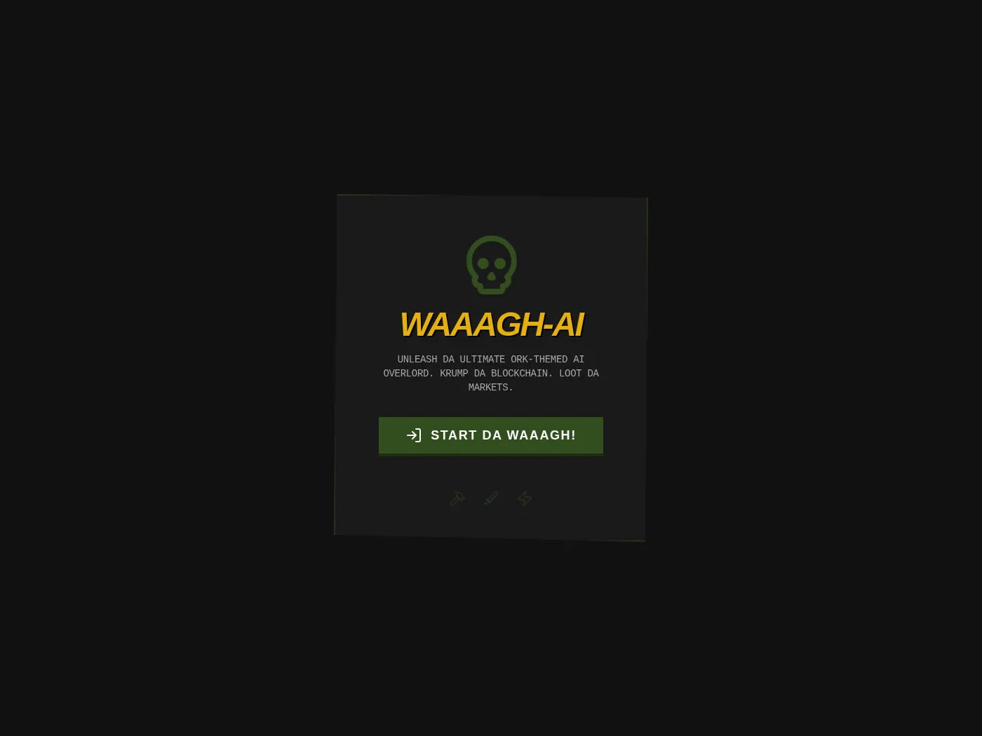 WAAAGH-Smart Ork AI