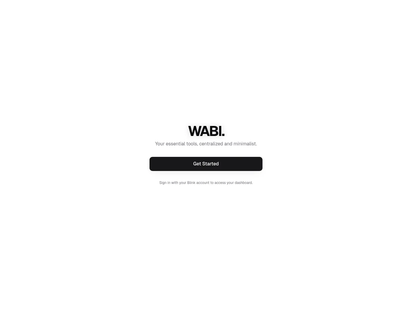 Wabi Dashboard