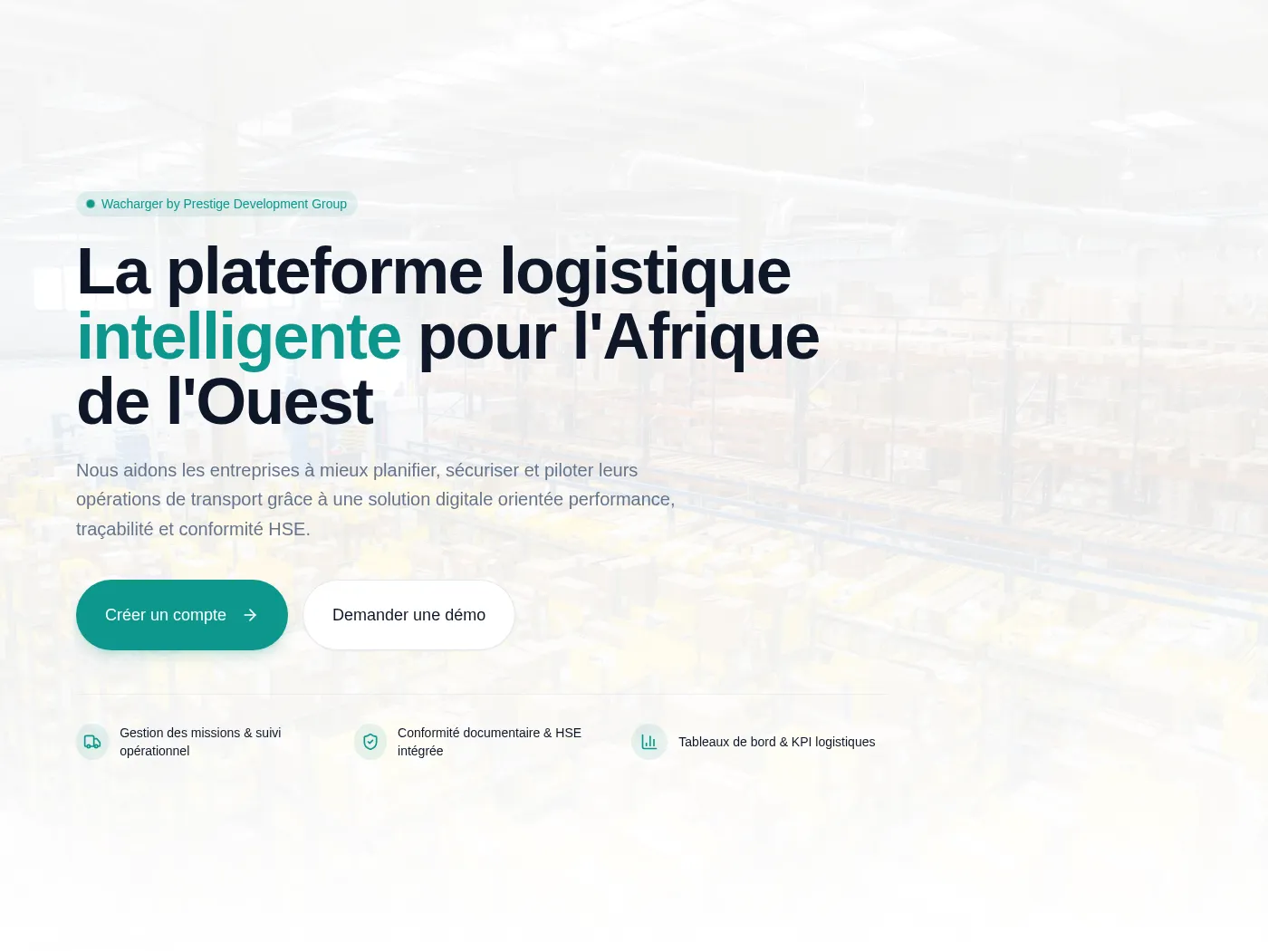 WACHARGER Logistics Platform
